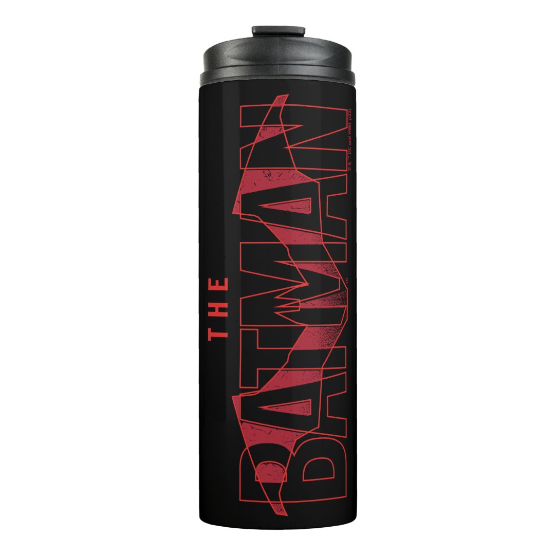The Batman Bat Overlaid Logo Thermal Tumbler | Zazzle