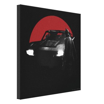 The Batman & Batmobile Graphic Canvas Print | Zazzle