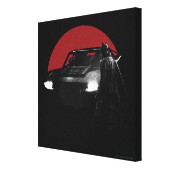 The Batman & Batmobile Graphic Canvas Print | Zazzle