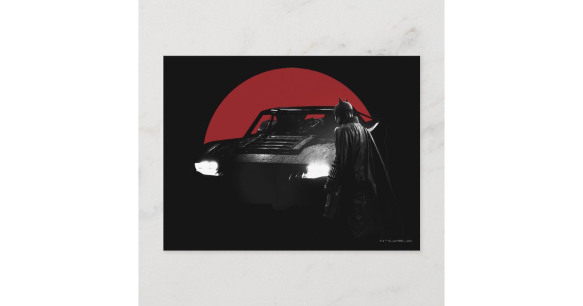 The Batman & Batmobile Graphic Postcard | Zazzle