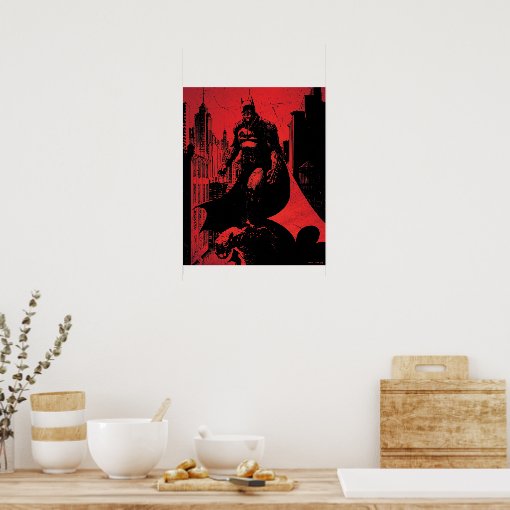 The Batman Comic Book Illustration Poster | Zazzle