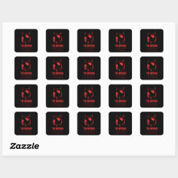 The Batman Cowl Logo Square Sticker | Zazzle