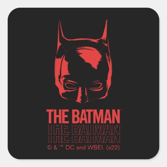 The Batman Cowl Logo Square Sticker | Zazzle.com