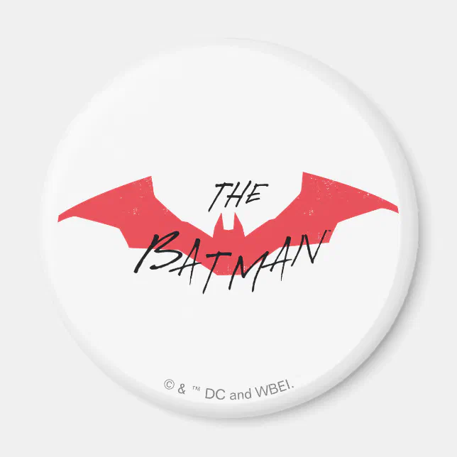 The Batman Handwritten Bat Logo Magnet | Zazzle