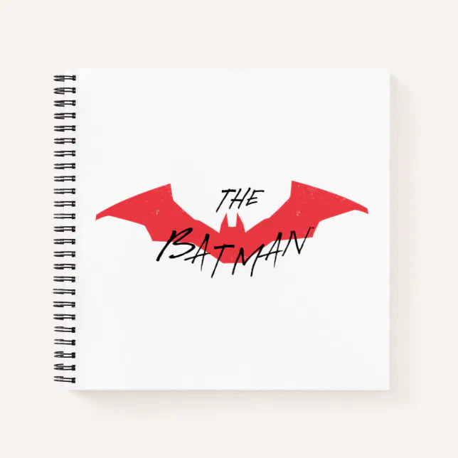 The Batman Handwritten Bat Logo Notebook | Zazzle