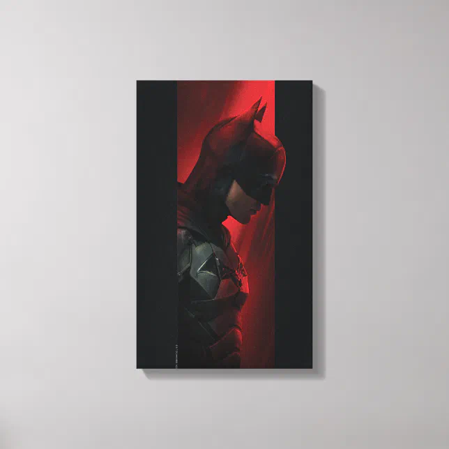 The Batman Red Bar Profile Canvas Print | Zazzle