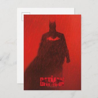 The Batman Red Rain Theatrical Poster Graphic Postcard | Zazzle