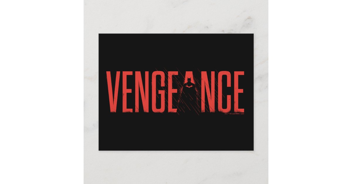 The Batman Vengeance Silhouette Postcard | Zazzle.com