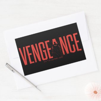 The Batman Vengeance Silhouette Rectangular Sticker | Zazzle
