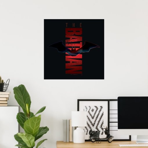 The Batman Vertical Logo Poster | Zazzle