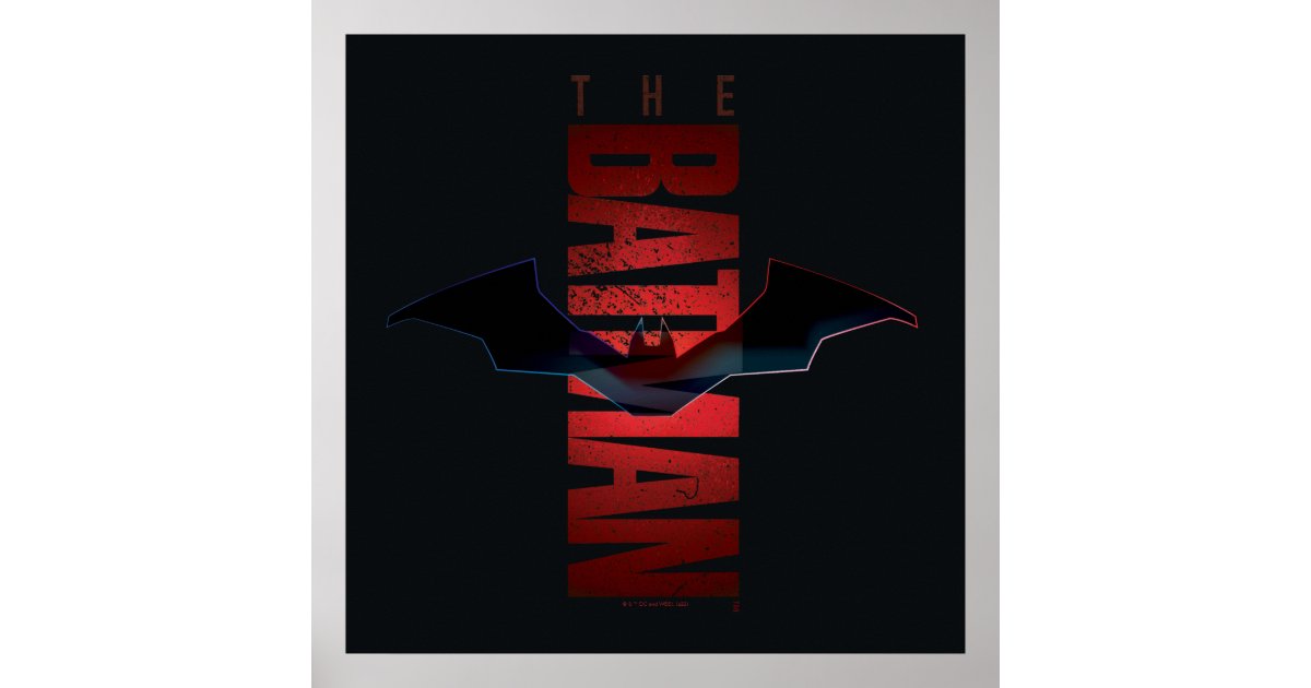 The Batman Vertical Logo Poster | Zazzle