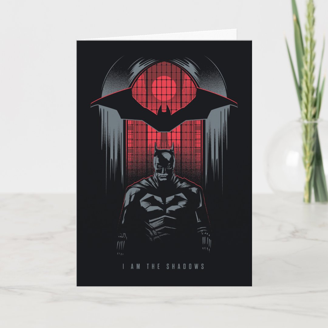 The Batman Window Pane Outline Card | Zazzle