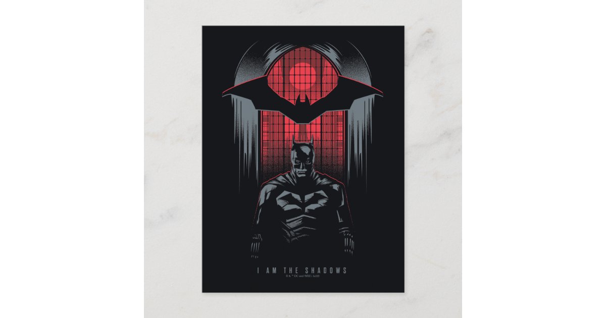 The Batman Window Pane Outline Postcard | Zazzle