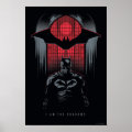 The Batman Window Pane Outline Poster | Zazzle