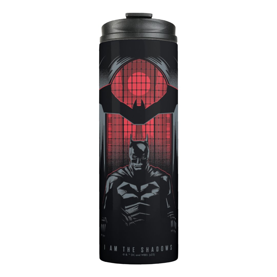 The Batman Window Pane Outline Thermal Tumbler | Zazzle