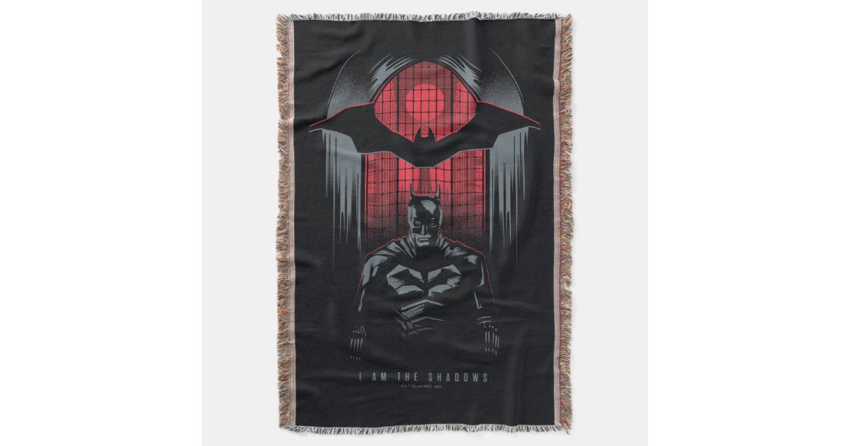 The Batman Window Pane Outline Throw Blanket | Zazzle