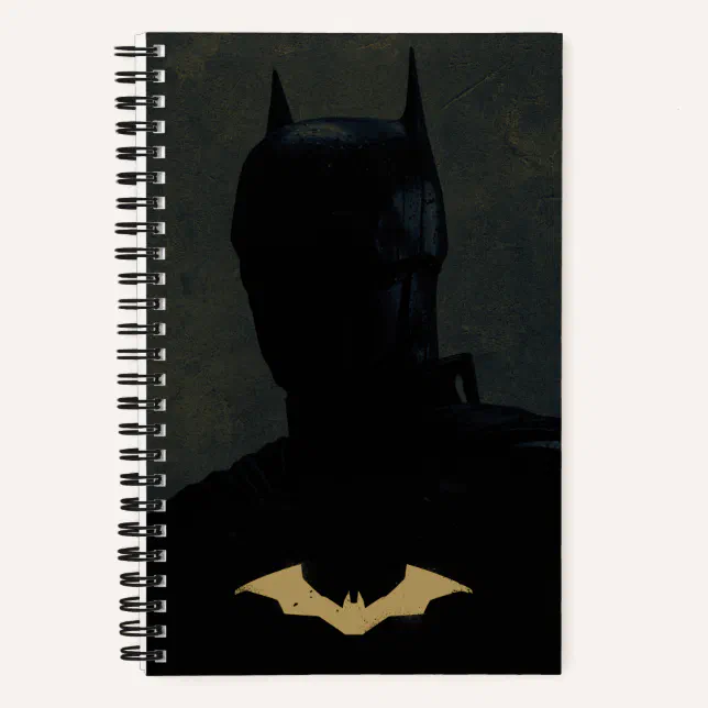 The Batman With Golden Bat Symbol Notebook | Zazzle