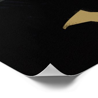 The Batman With Golden Bat Symbol Poster | Zazzle