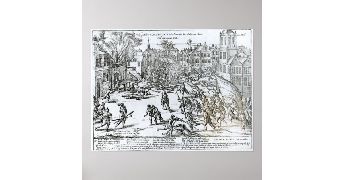 The Battle of Courtrai Between the French Poster | Zazzle