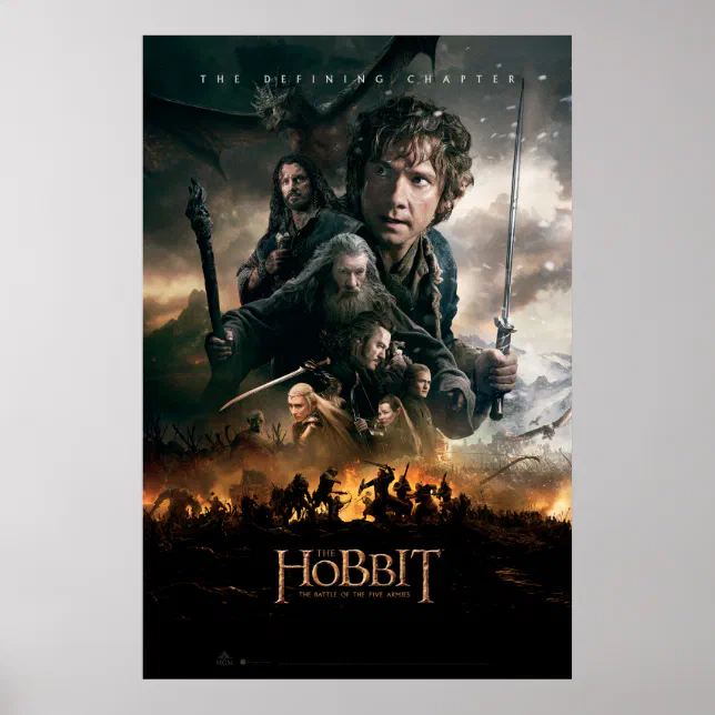THE BATTLE OF FIVE ARMIES™ War Poster | Zazzle