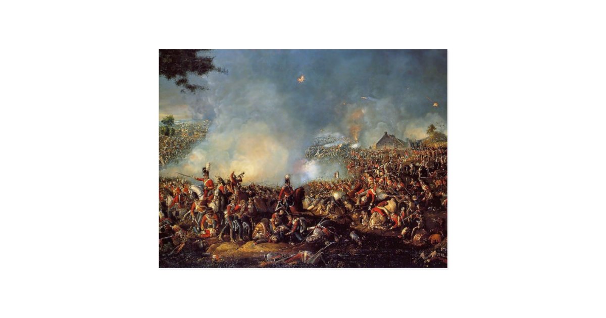 The Battle of Waterloo Postcard | Zazzle.com