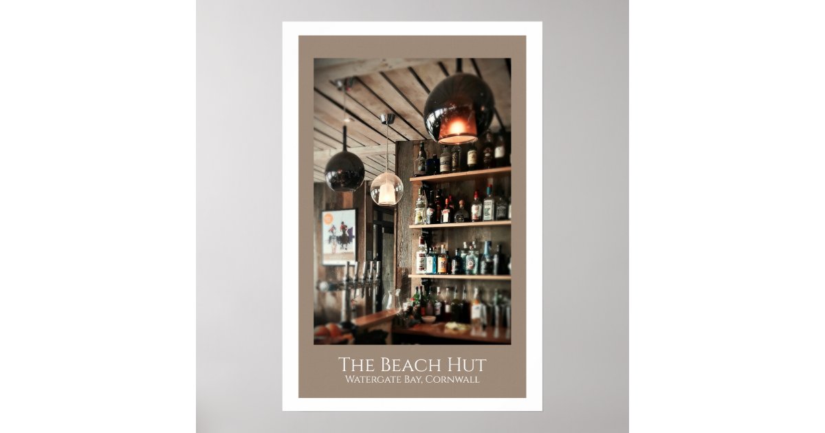 The Beach Hut Poster | Zazzle