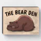 THE BEAR DEN BEDROOM RUSTIC WOOD BOX SIGN | Zazzle