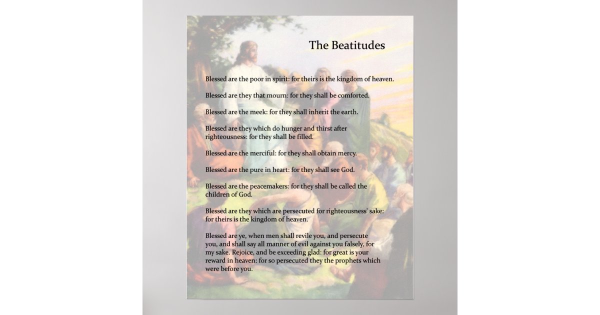 The Beatitudes Poster | Zazzle