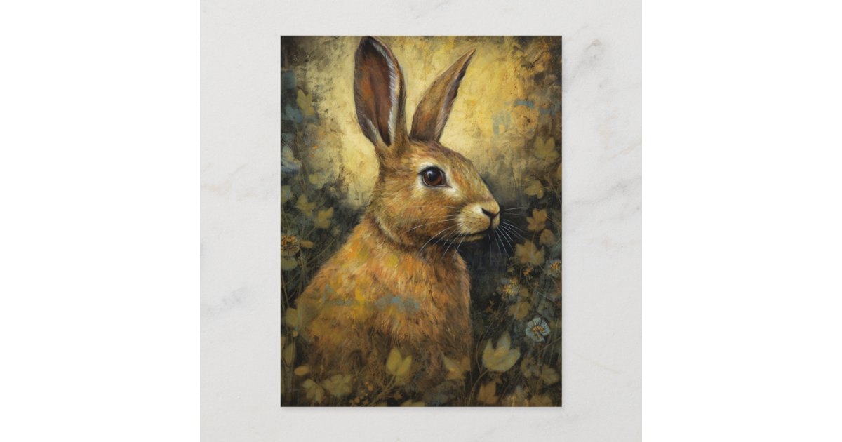The Beautiful Rabbit Postcard | Zazzle