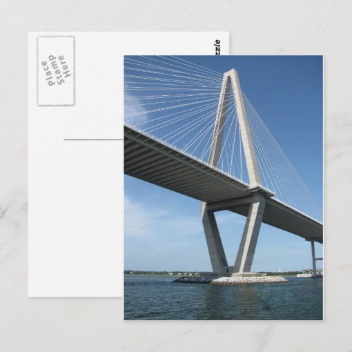 The Beautiful Ravenel Bridge Postcard | Zazzle