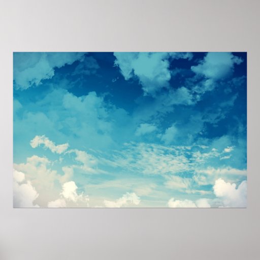 The beautiful sky... Clouds Poster | Zazzle