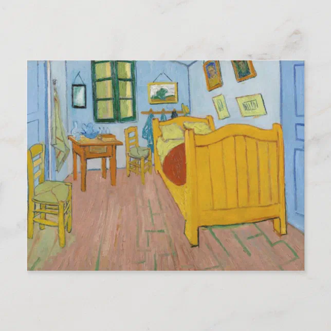 The Bedroom, Vincent van Gogh post-impressionist P Postcard | Zazzle