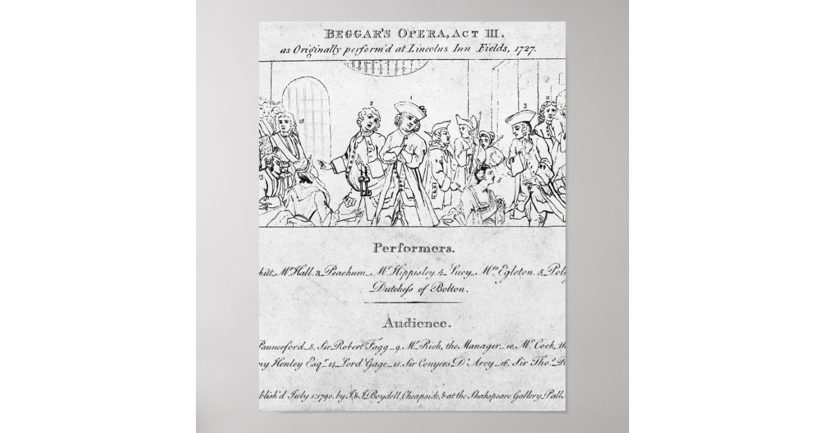 The Beggar's Opera' Poster | Zazzle