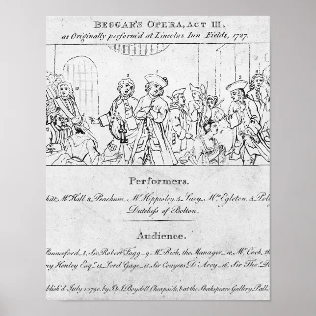 The Beggar's Opera' Poster | Zazzle