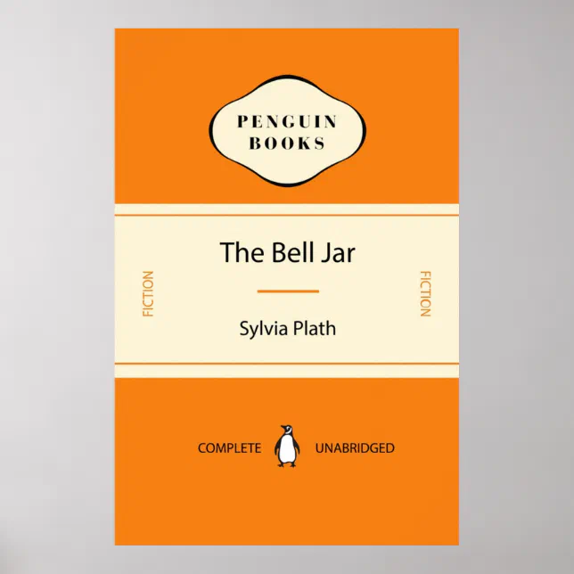 The Bell Jar by Sylvia Plath Penguin Classic Cover Poster | Zazzle