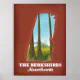 The Berkshires Massachusetts map Poster | Zazzle