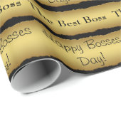 The best boss boss day Wrapping papers Wrapping Paper | Zazzle