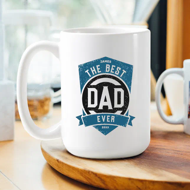 The Best Dad Ever Modern Father's Day Gift Coffee Mug | Zazzle