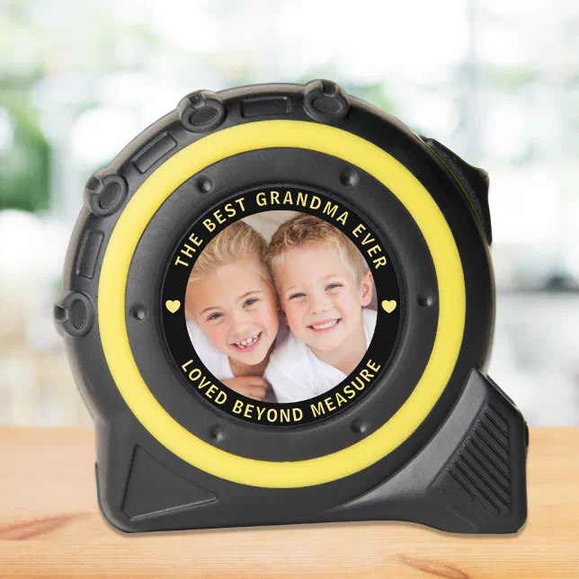The Best Grandma Ever Loved Beyond Measure Photo Tape Measure | Zazzle