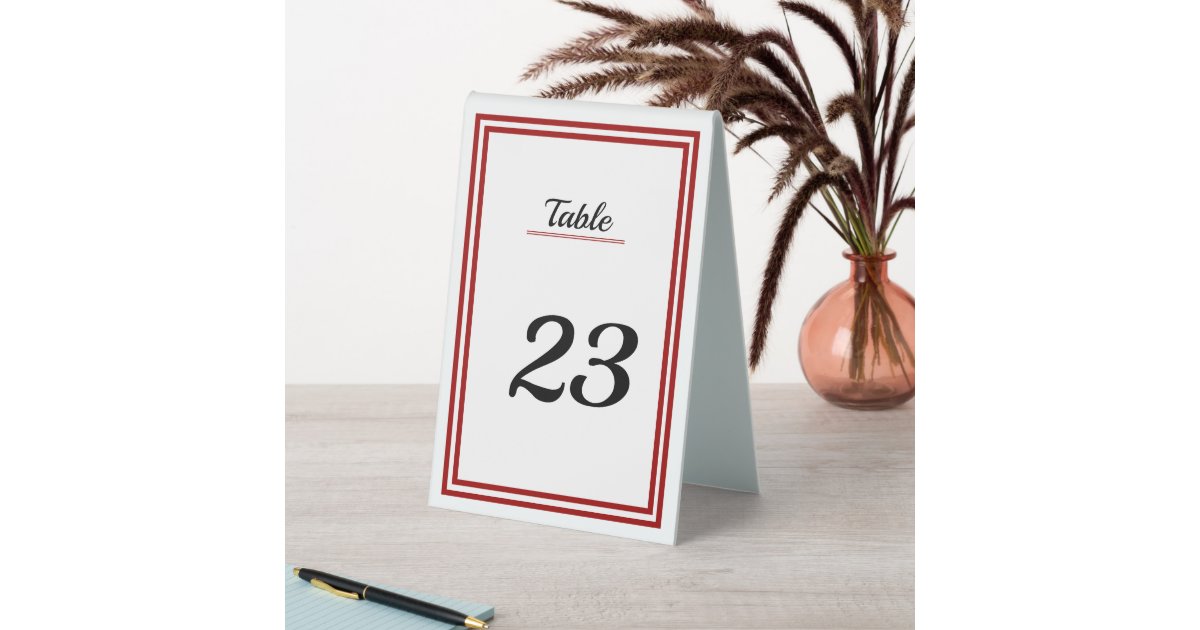 The best place table tent | Zazzle