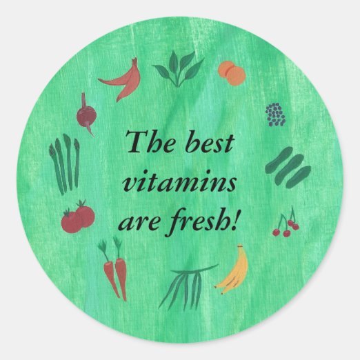 Vitamins Stickers | Zazzle