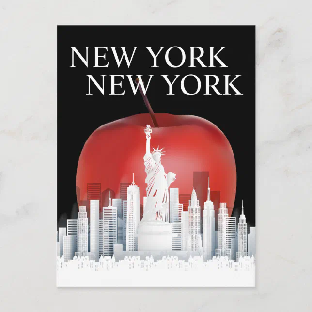 The Big Apple New York City Postcard | Zazzle