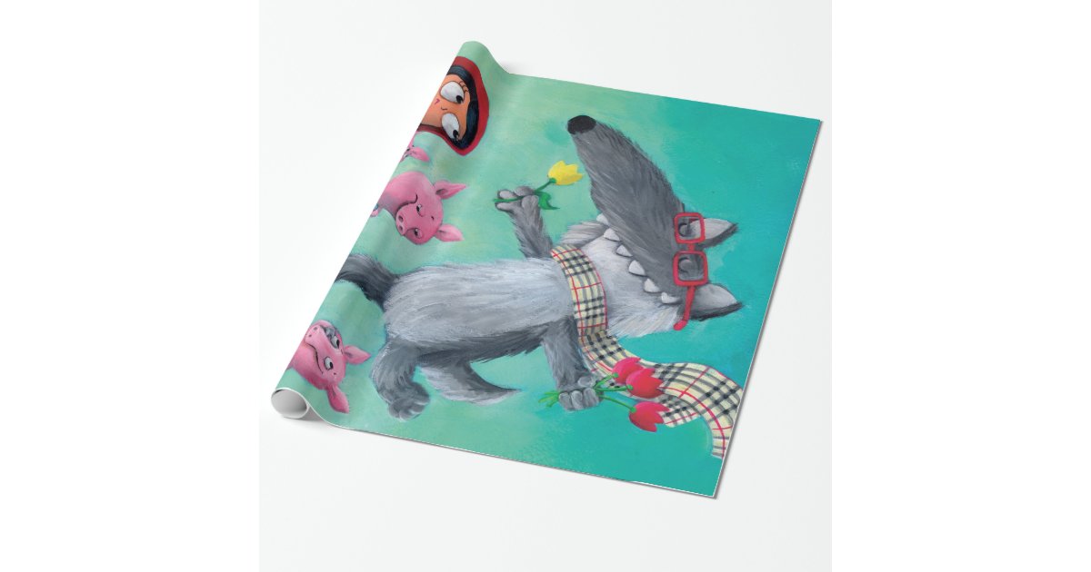 The Big Bad Wolf Wrapping Paper | Zazzle