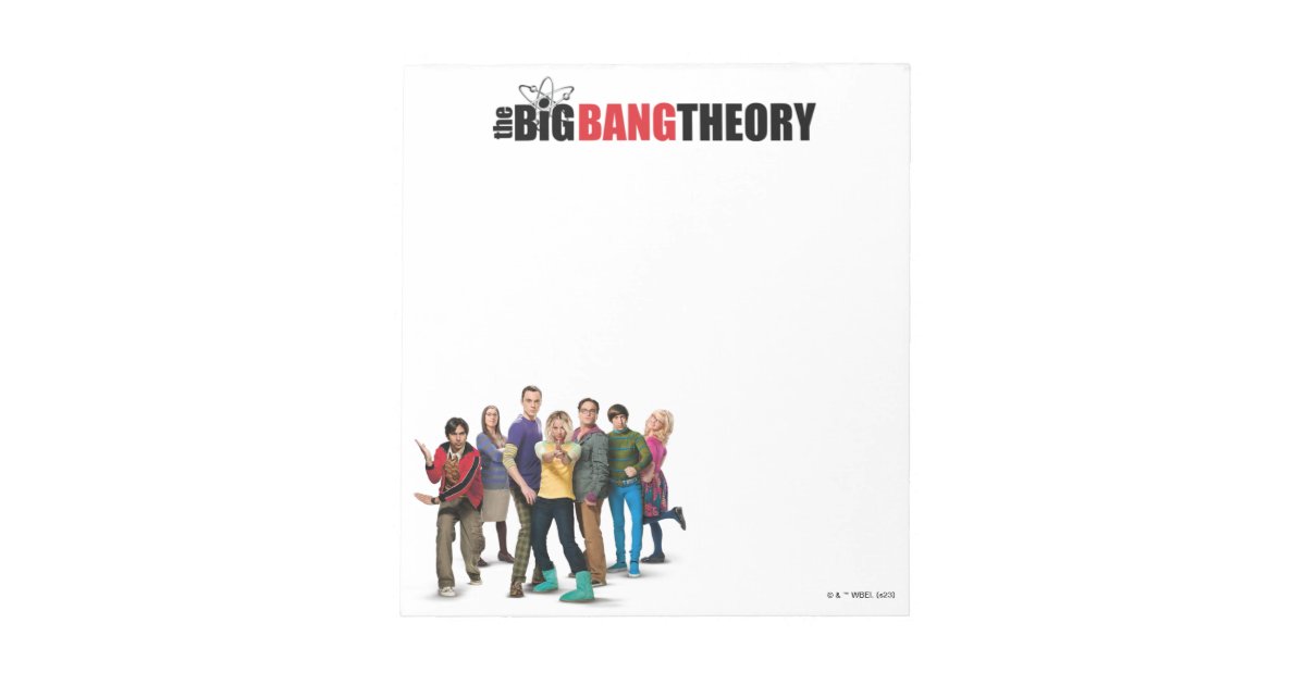The Big Bang Theory Characters Notepad | Zazzle