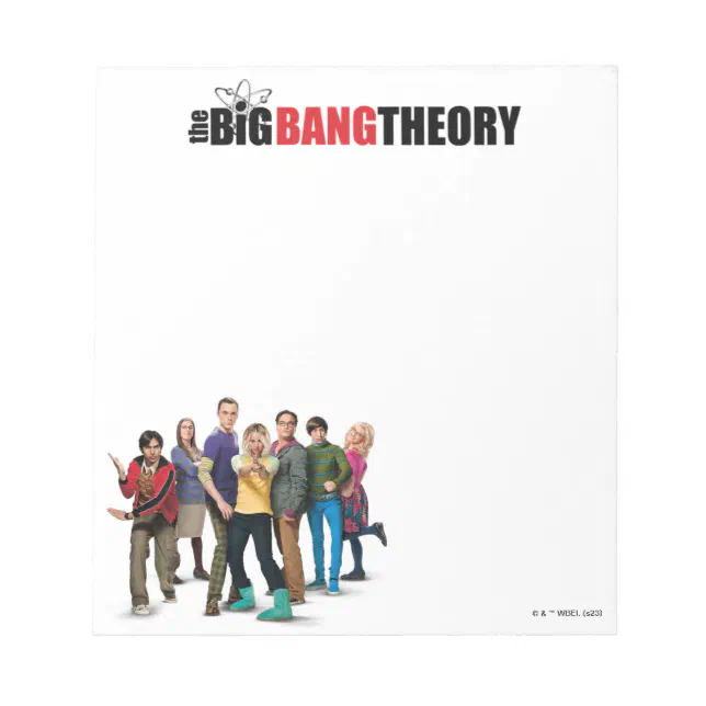 The Big Bang Theory Characters Notepad | Zazzle