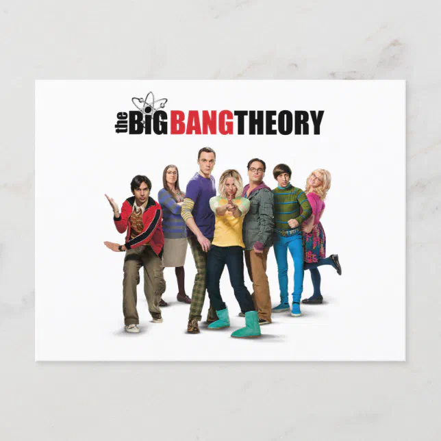The Big Bang Theory Characters Postcard | Zazzle