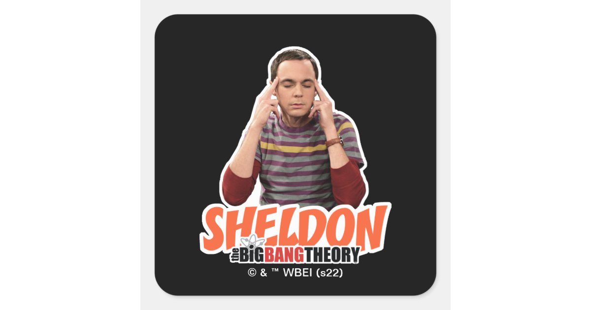 The Big Bang Theory | Sheldon Square Sticker | Zazzle