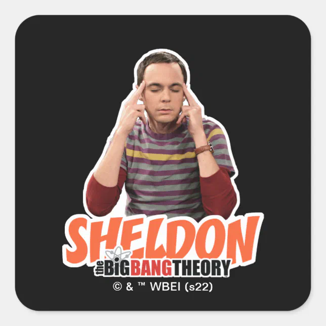 The Big Bang Theory | Sheldon Square Sticker | Zazzle