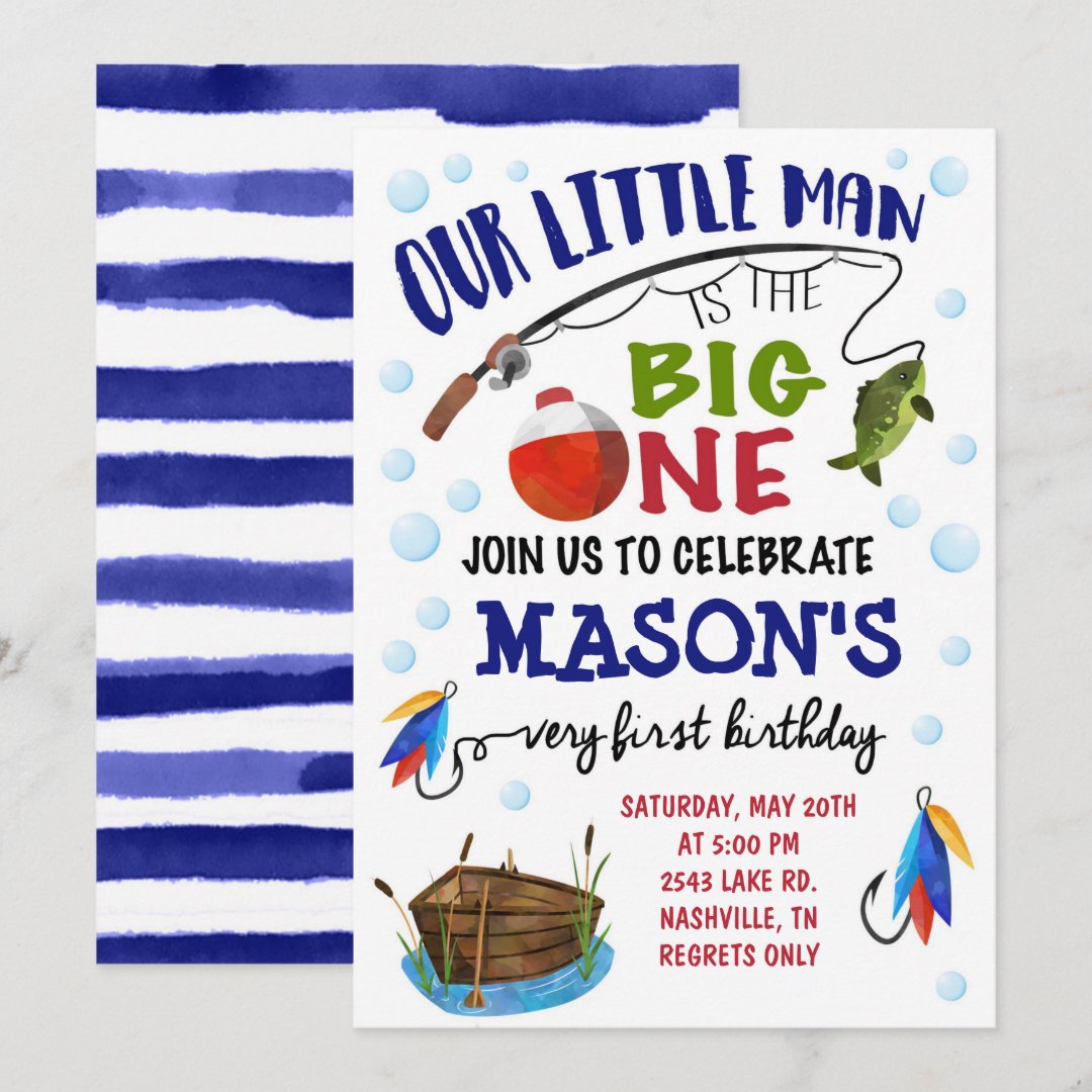 The Big One Birthday Invitation | Zazzle