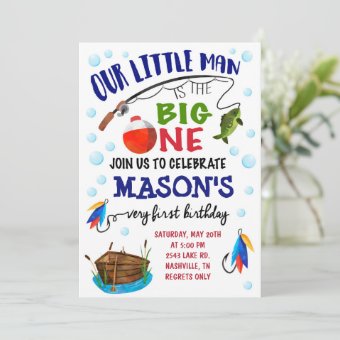 The Big One Birthday Invitation | Zazzle